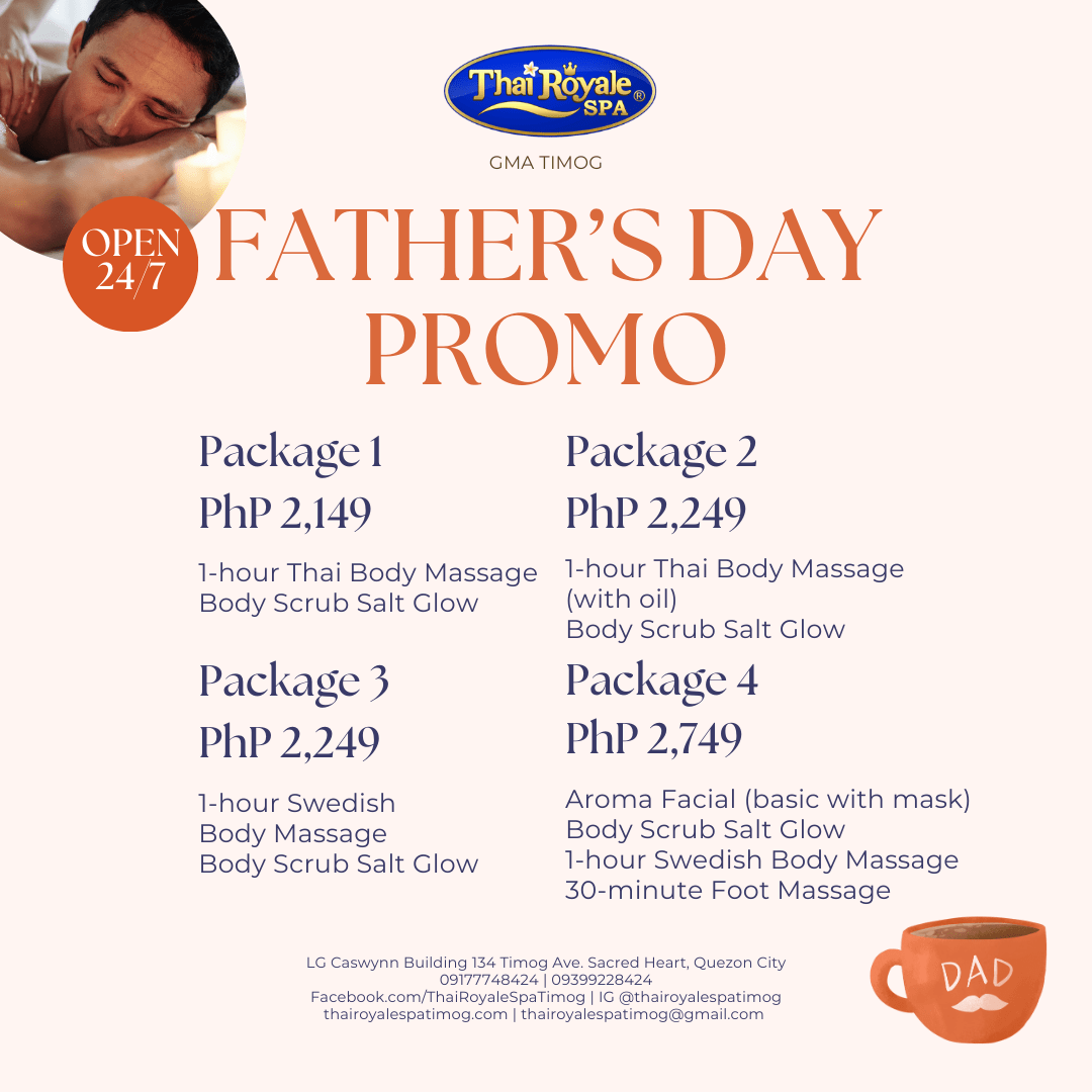 Thai Royale Massage Spa Timog, Tomas Morato, Diliman QC Services