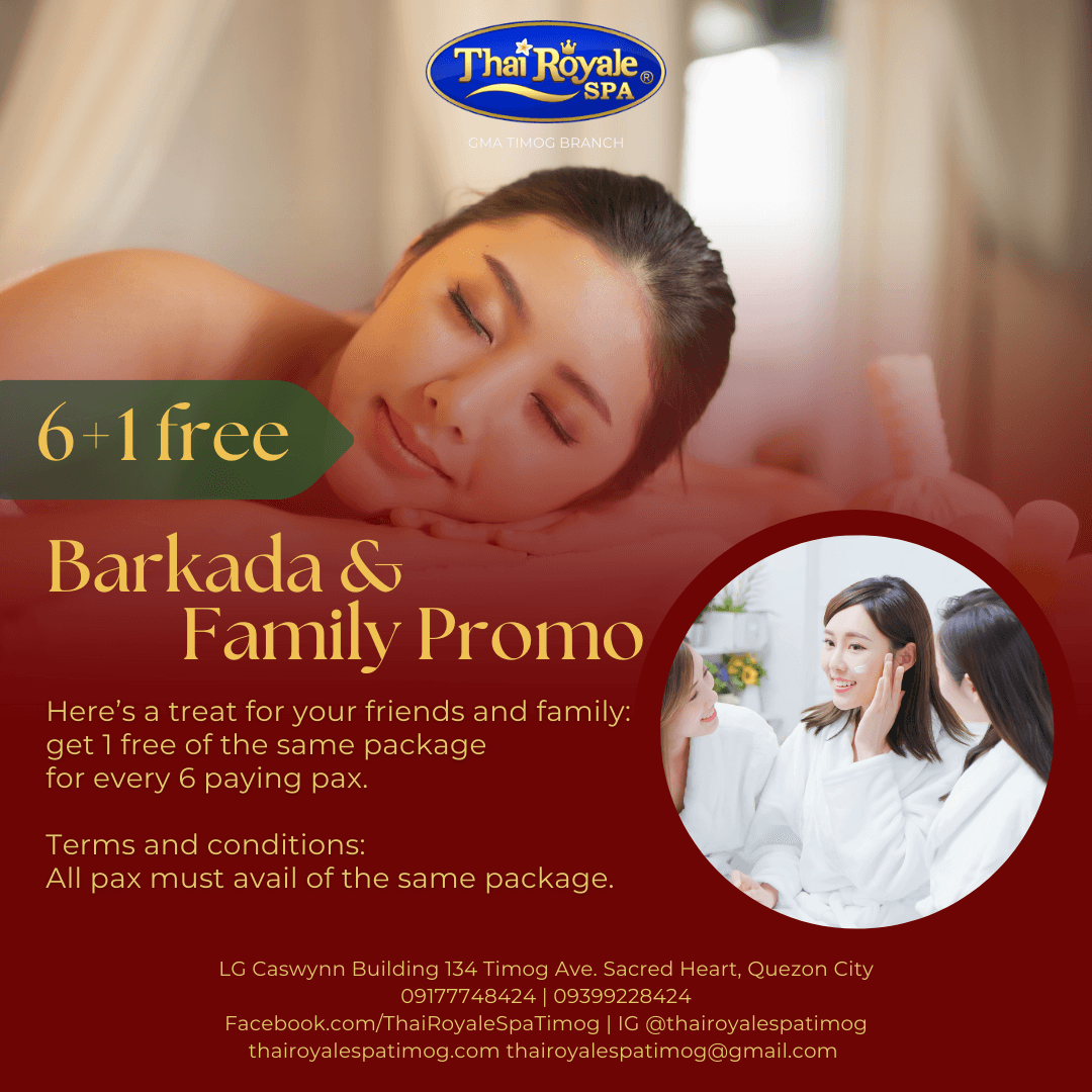 Thai Royale Massage Spa Timog, Tomas Morato, Diliman QC Services