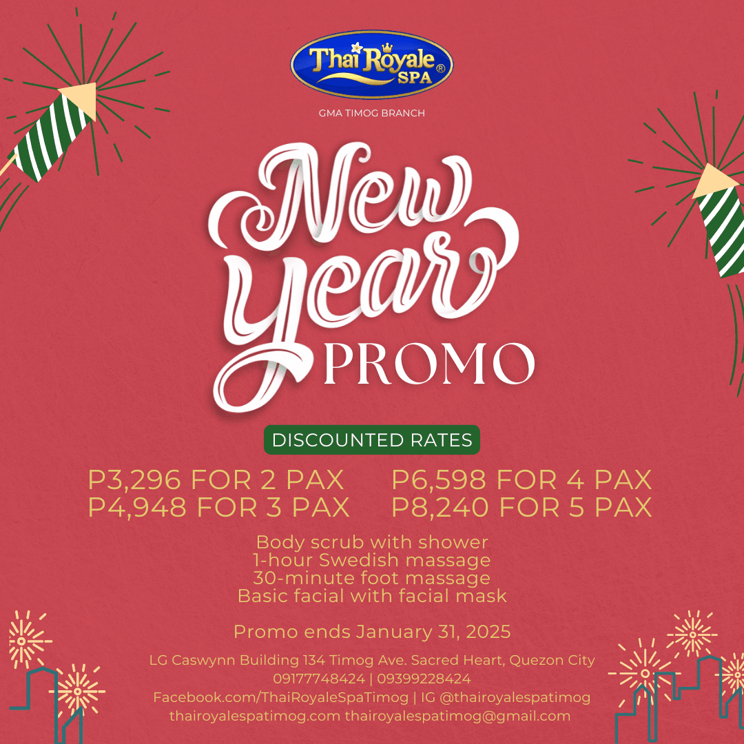 Thai Royale Massage Spa Timog, Tomas Morato, Diliman QC Services