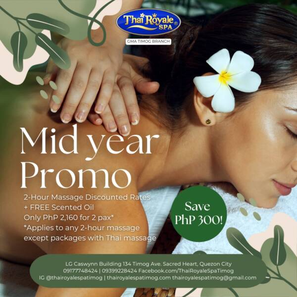 Thai Royale Massage Spa Timog, Tomas Morato, Diliman QC Services